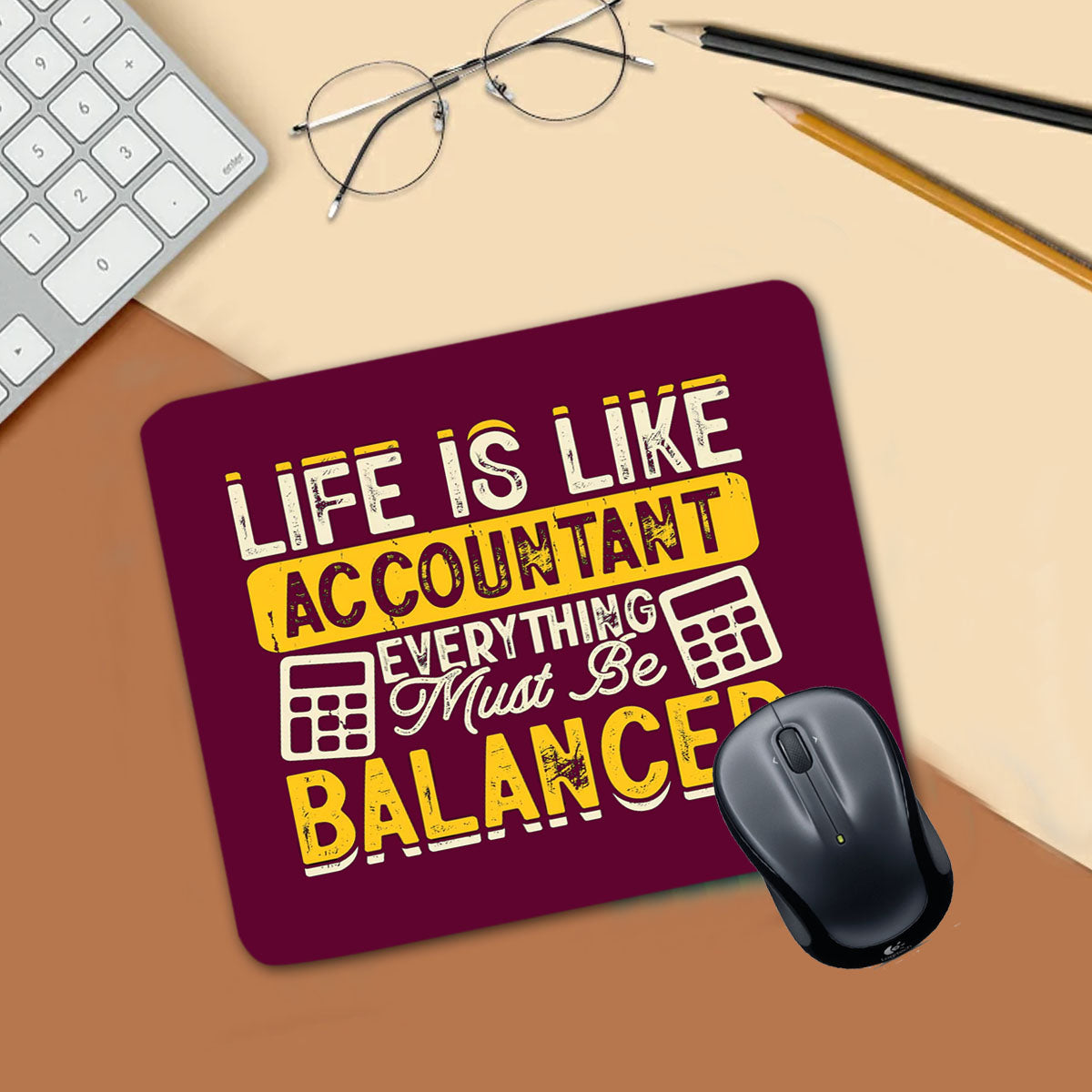 Chillaao Life is like account Tree Mouse Pad
