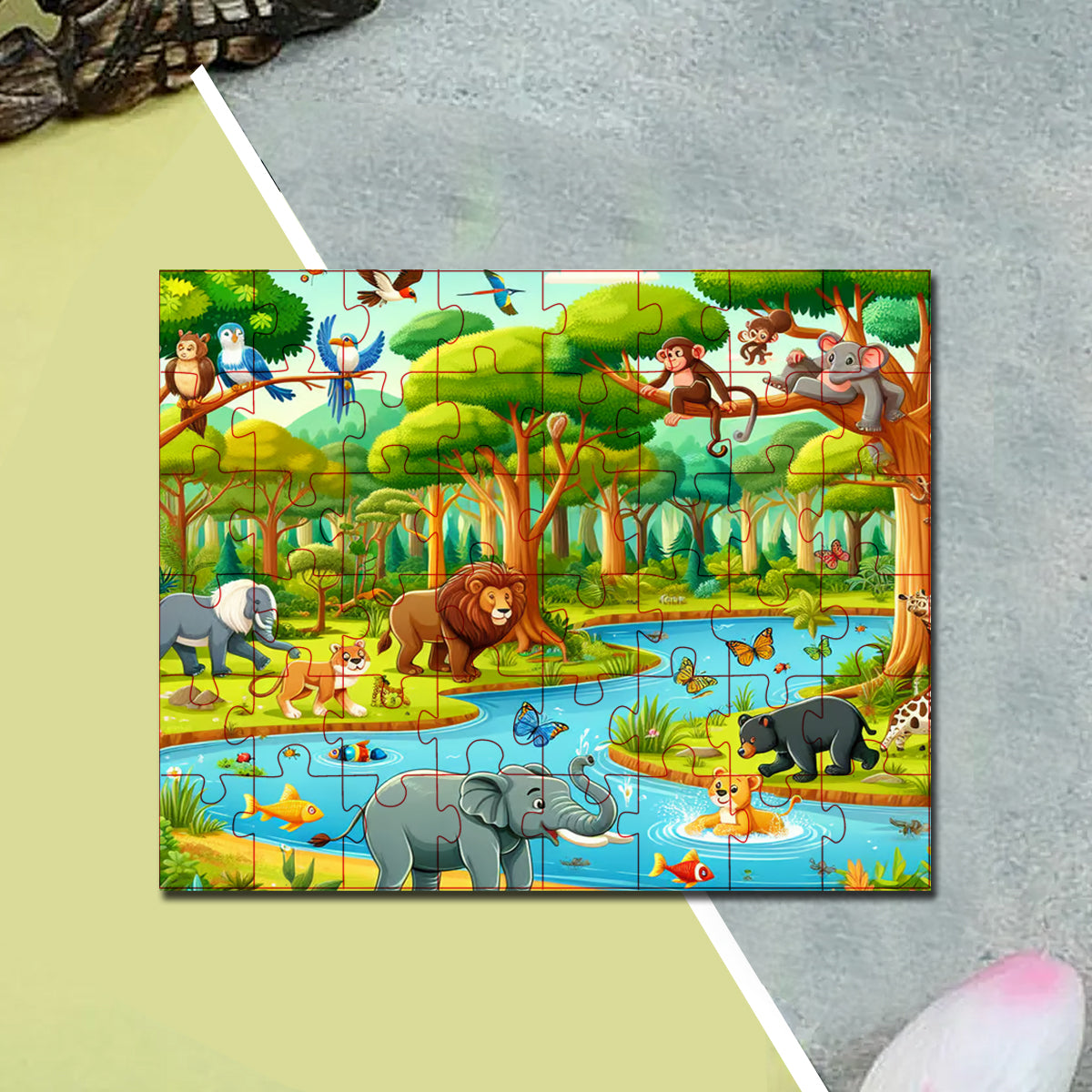 Chillaao kids Jigsaw Puzzle - Jungle Theme